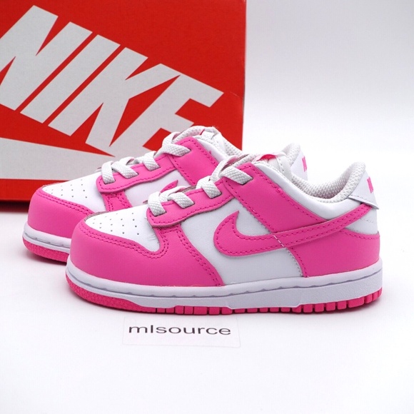 Nike | Shoes | New Nike Dunk Low Sneakers Fb97102 Whitelaser Fuchsia ...